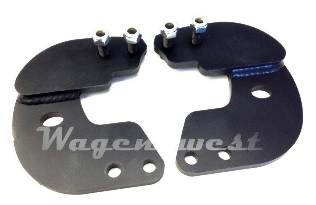 Wagenswest 1968-79 volkswagen bus rear 3.25 lowering plates Horseshoes.