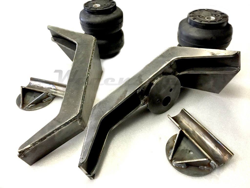 Wagenswest rear air ride kit for 1968-79 Volkswagen buses.