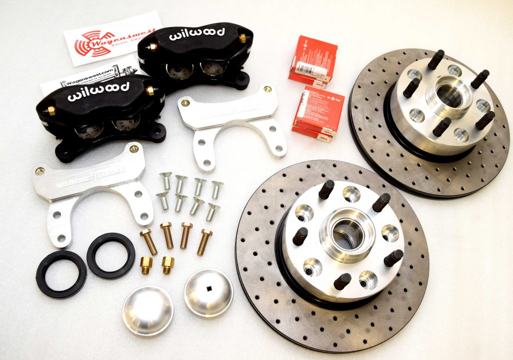 Wagenswest Porsche to Volkswagen bus disc brake kit for 1963-1970 bus