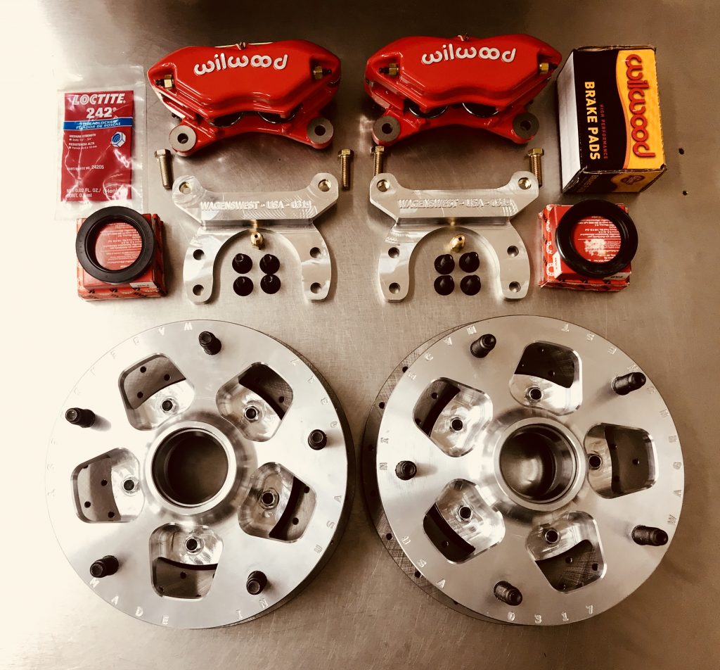 Really Good Wide Five 1955-1979 VW bus disc brake kit BY Wagenswest